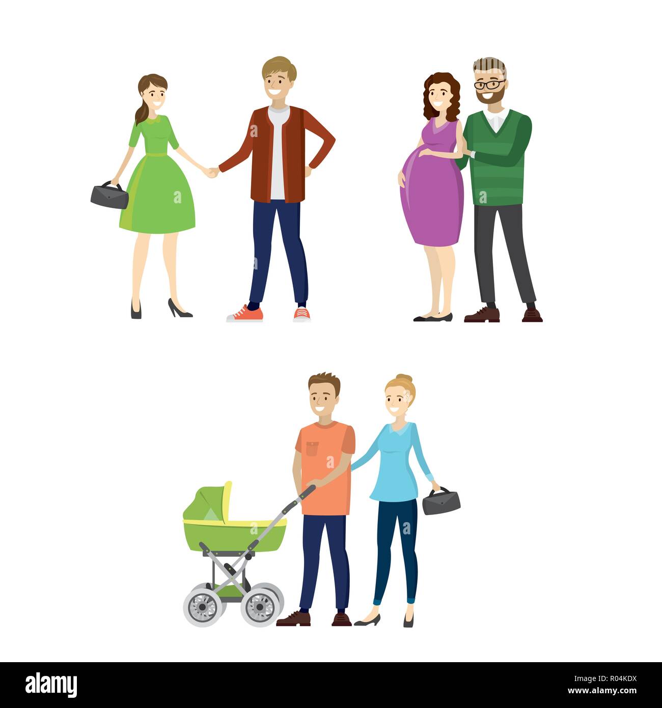 Three lovers Stock Vector Images - Alamy