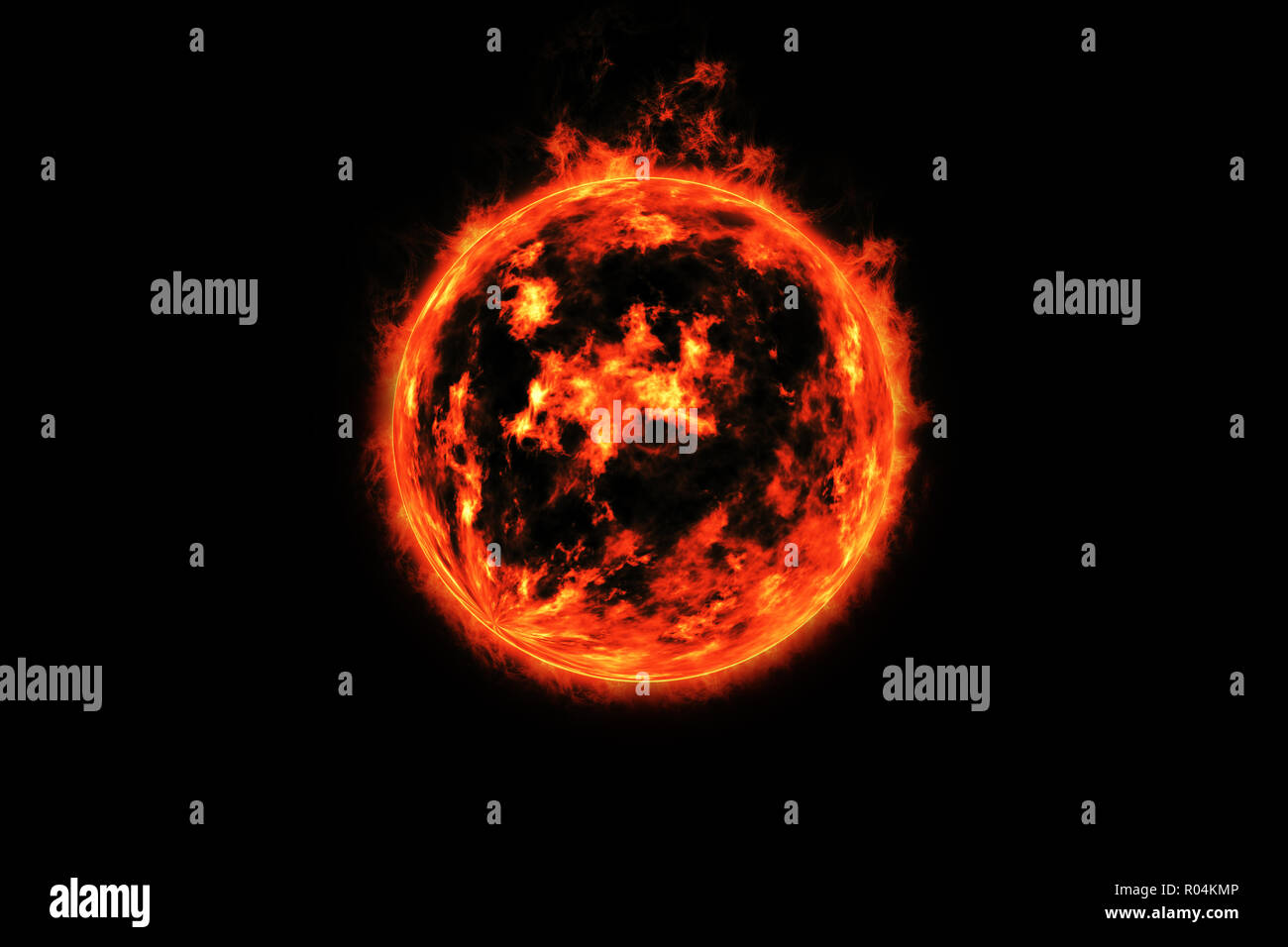 3d rendering, Fireball, flaming fire Stock Photo - Alamy