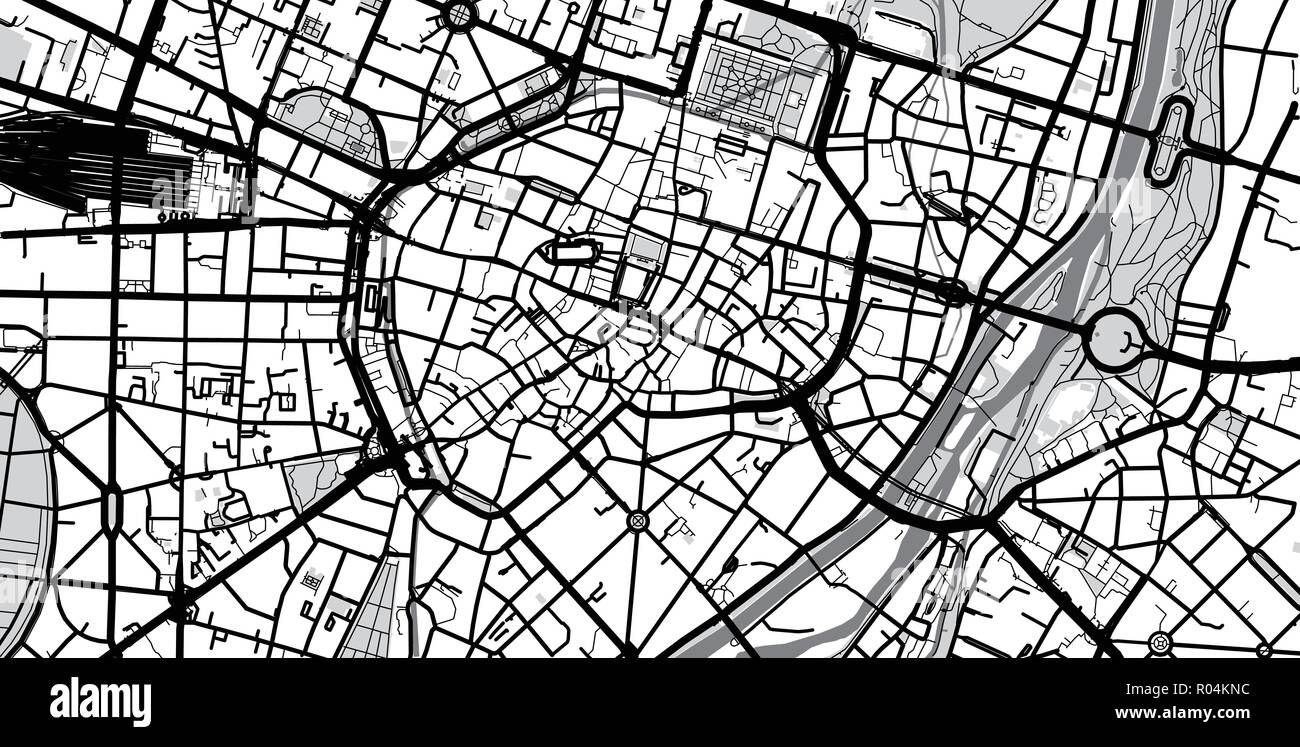 Munich map hi-res stock photography and images - Alamy