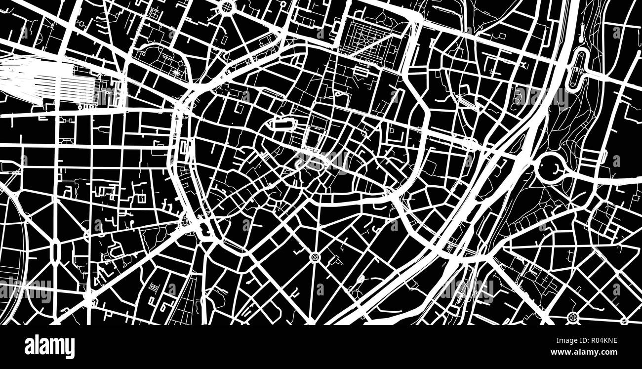 Urban vector city map of Munich, Germany Stock Vector Image & Art - Alamy