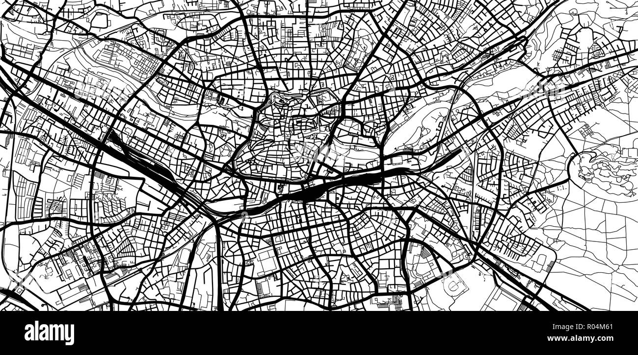 Map of nuremberg Black and White Stock Photos & Images - Alamy