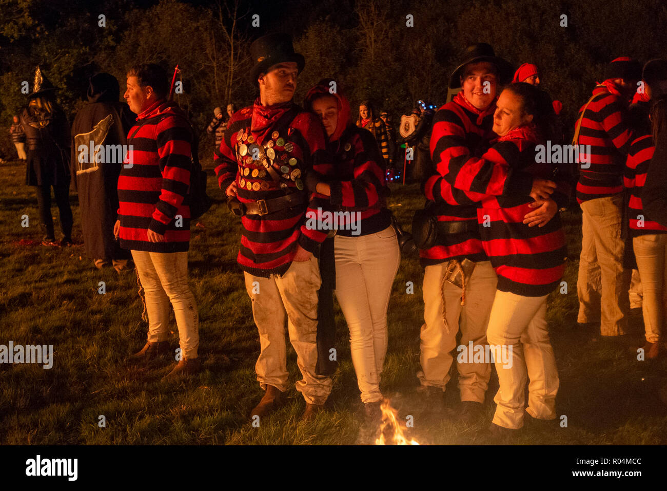 Members of the Ewhurst & Staplecross Bonfire Society celebrate their ...