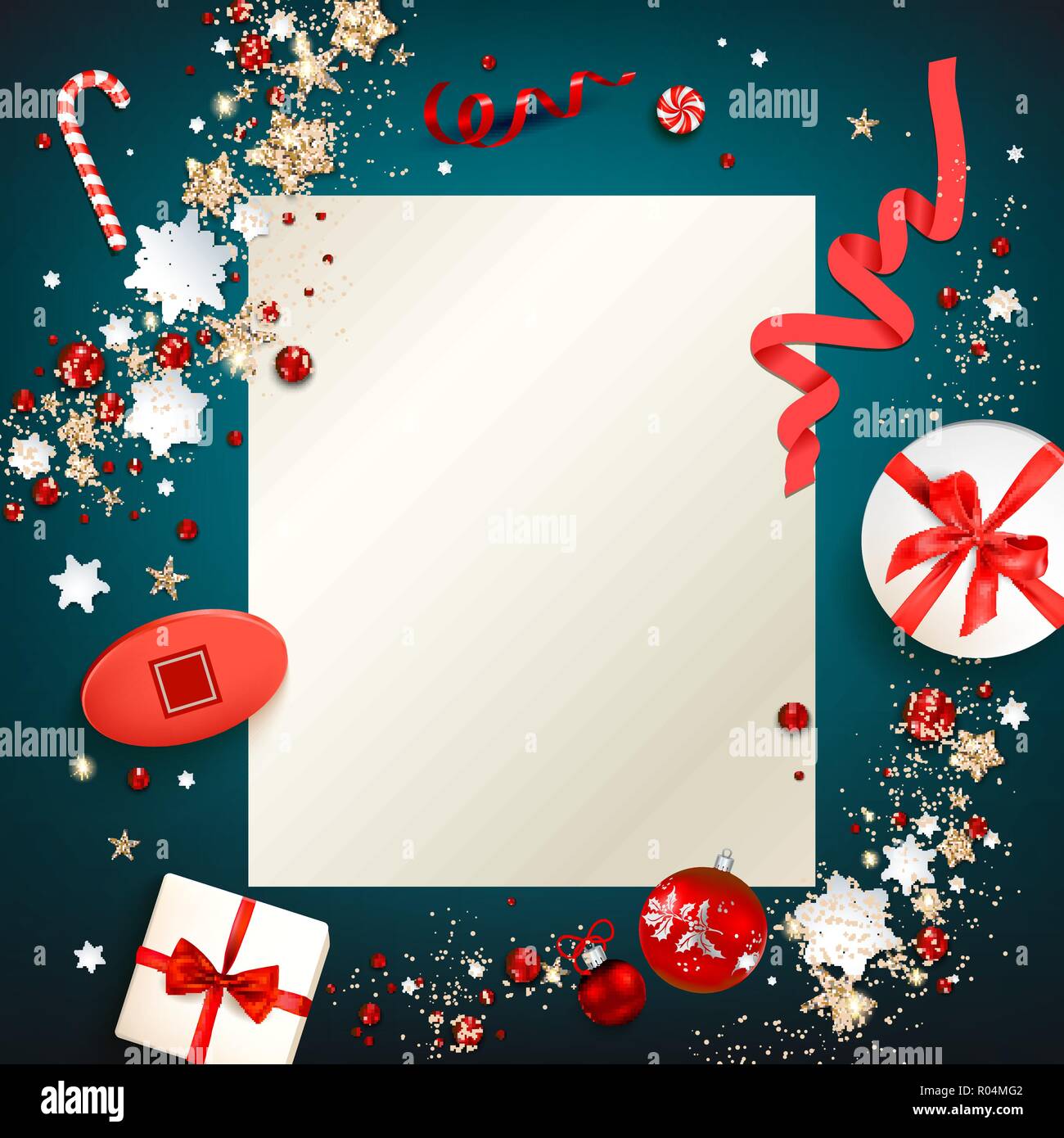 Gold blue red gift Stock Vector Images - Alamy