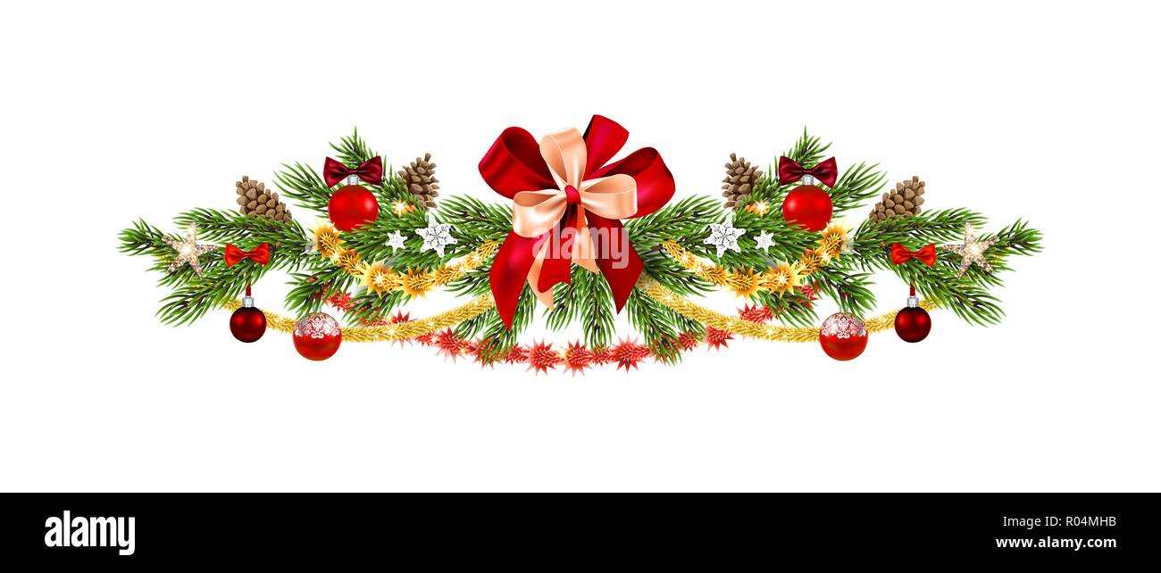 Winter holiday garland Stock Vector Image & Art - Alamy