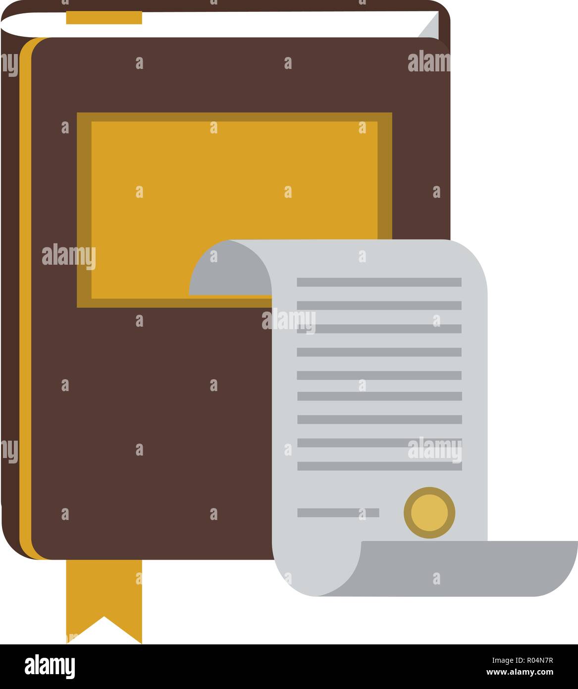 Justice and law constitution book and sheet vector illustration graphic ...