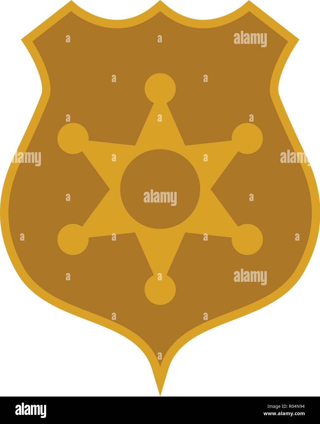 Sheriff badge symbol isolated vector illustration graphic design Stock ...
