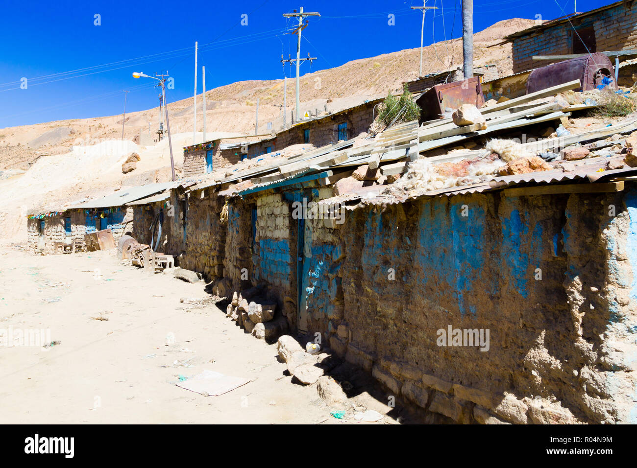 Potosi miner houses view,Bolivia. Bolivian mining city Stock Photo - Alamy
