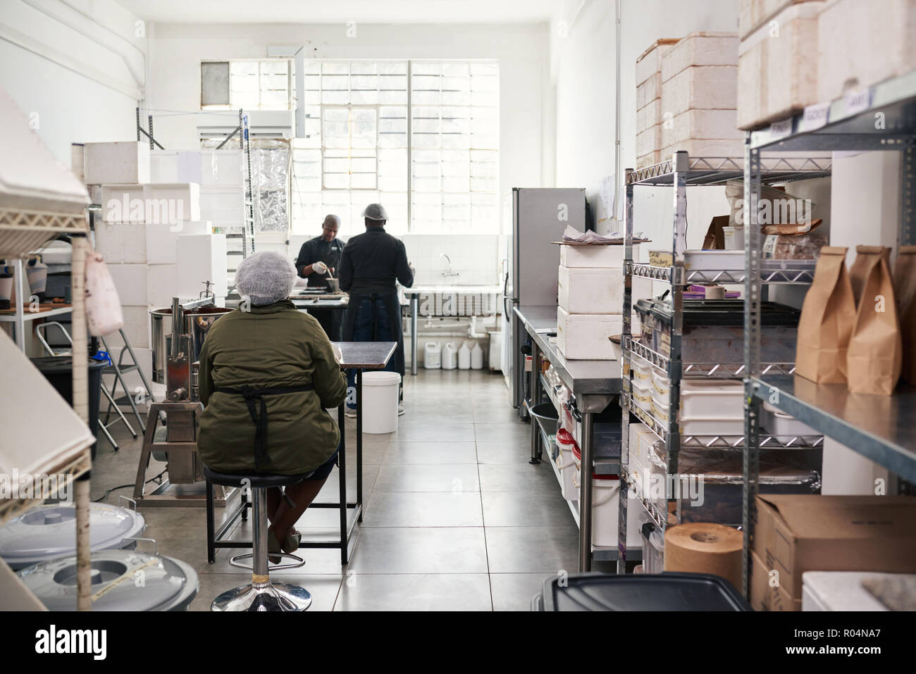 Inspecting chocolate production line hi-res stock photography and ...