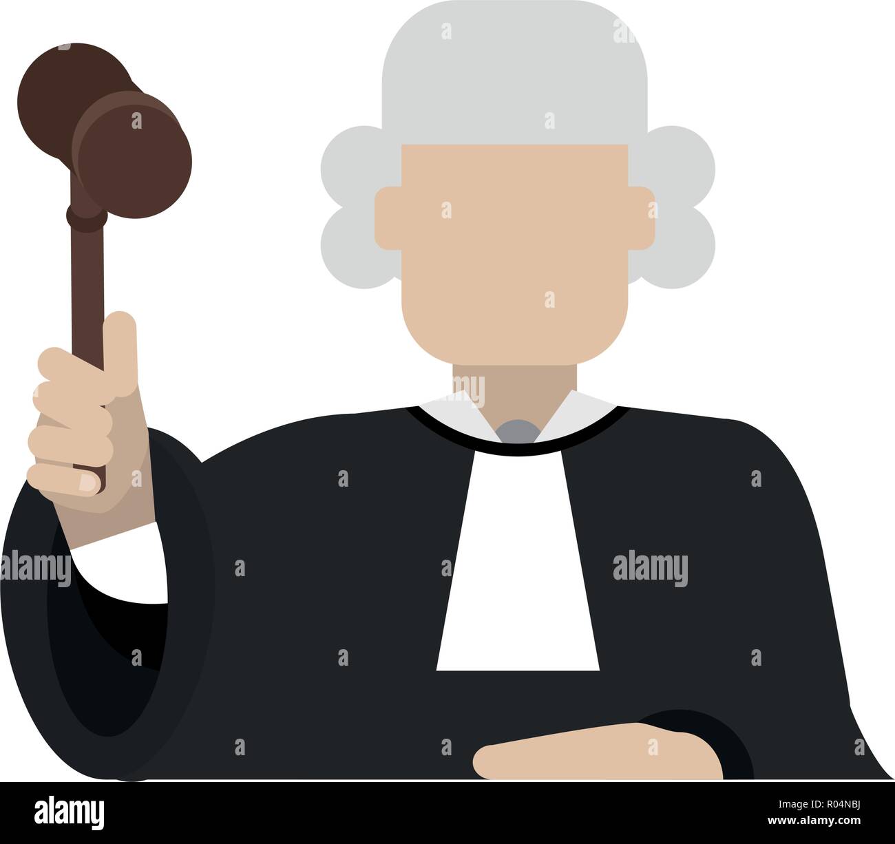 Judge with gavel avatar profile vector illustration graphic design ...