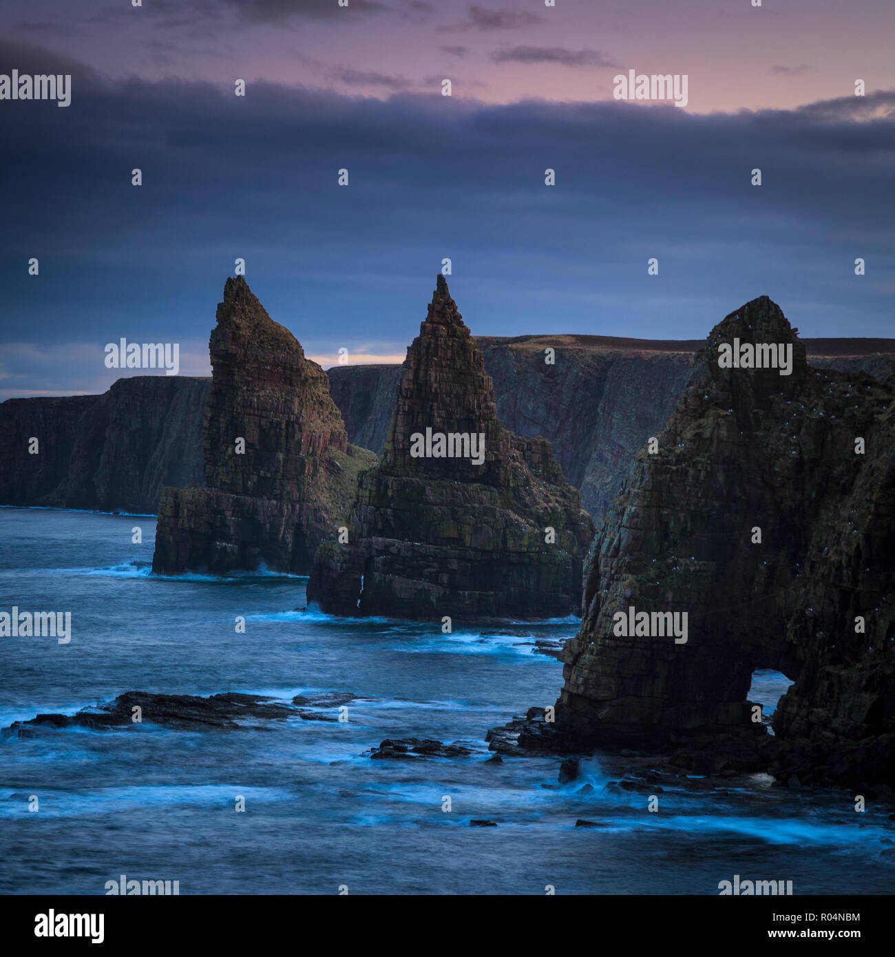 Amazing rock formations called Duncansby Stacks - northern Scotland ...