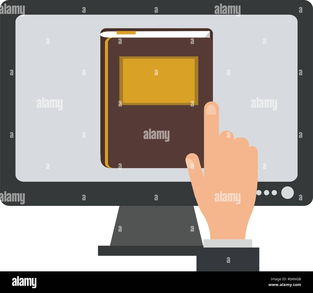 Online legal advice from computer vector illustration graphic design ...