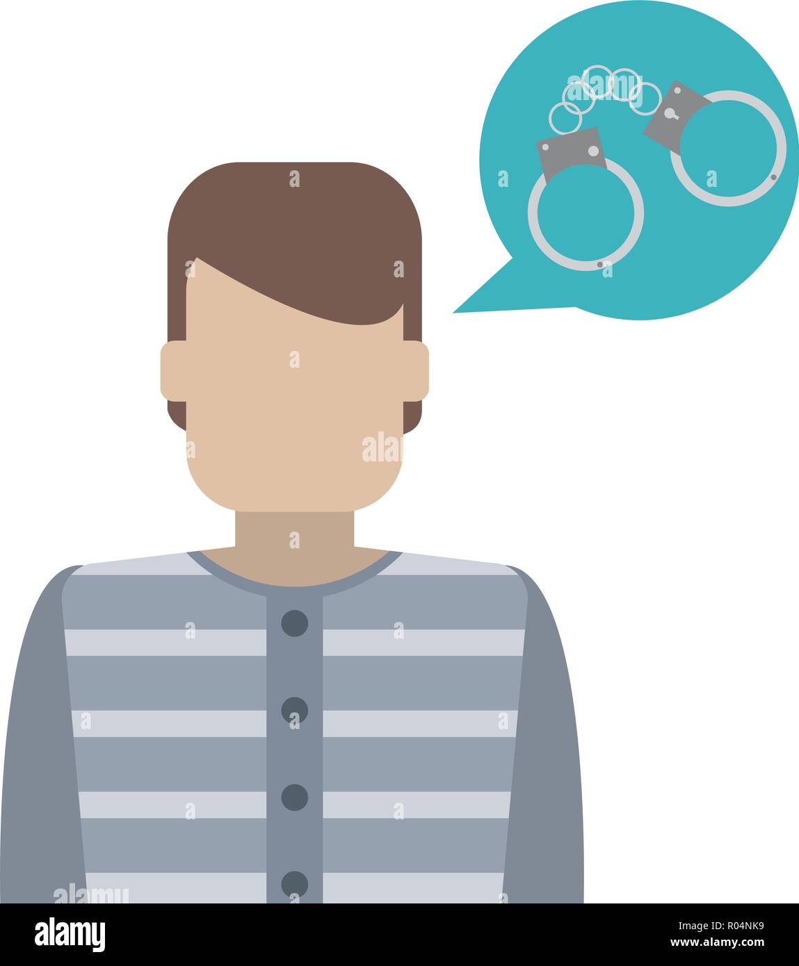 Prisoner avatar character icon vector hi-res stock photography and ...