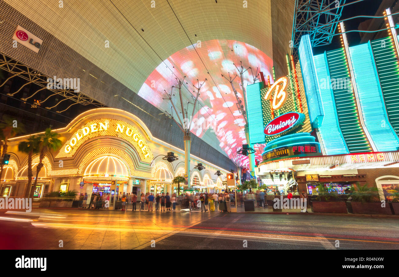 Downtown fremont street experience hi-res stock photography and images ...