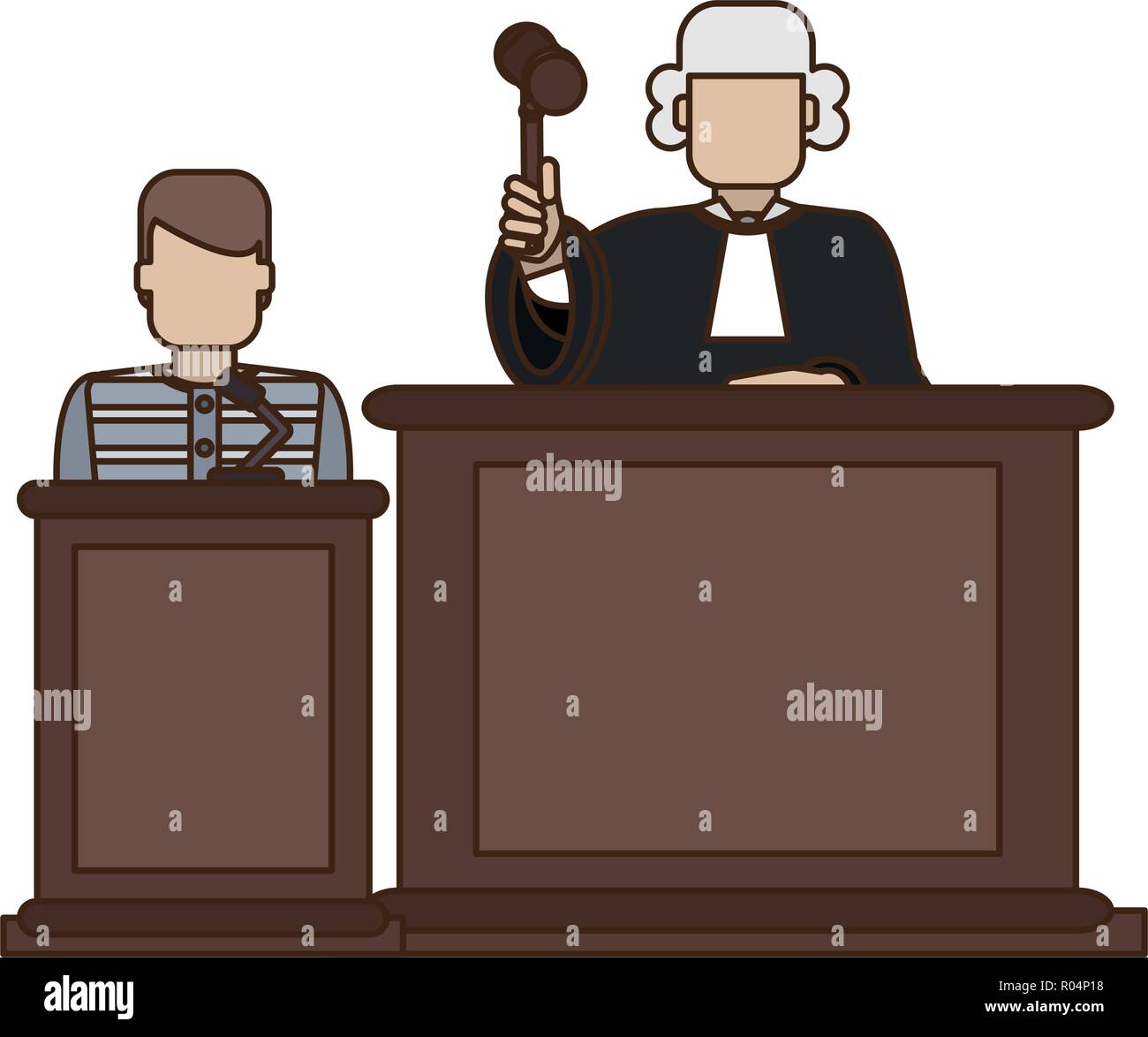 Cartoon Prisoner In Prison Uniform High Resolution Stock Photography ...
