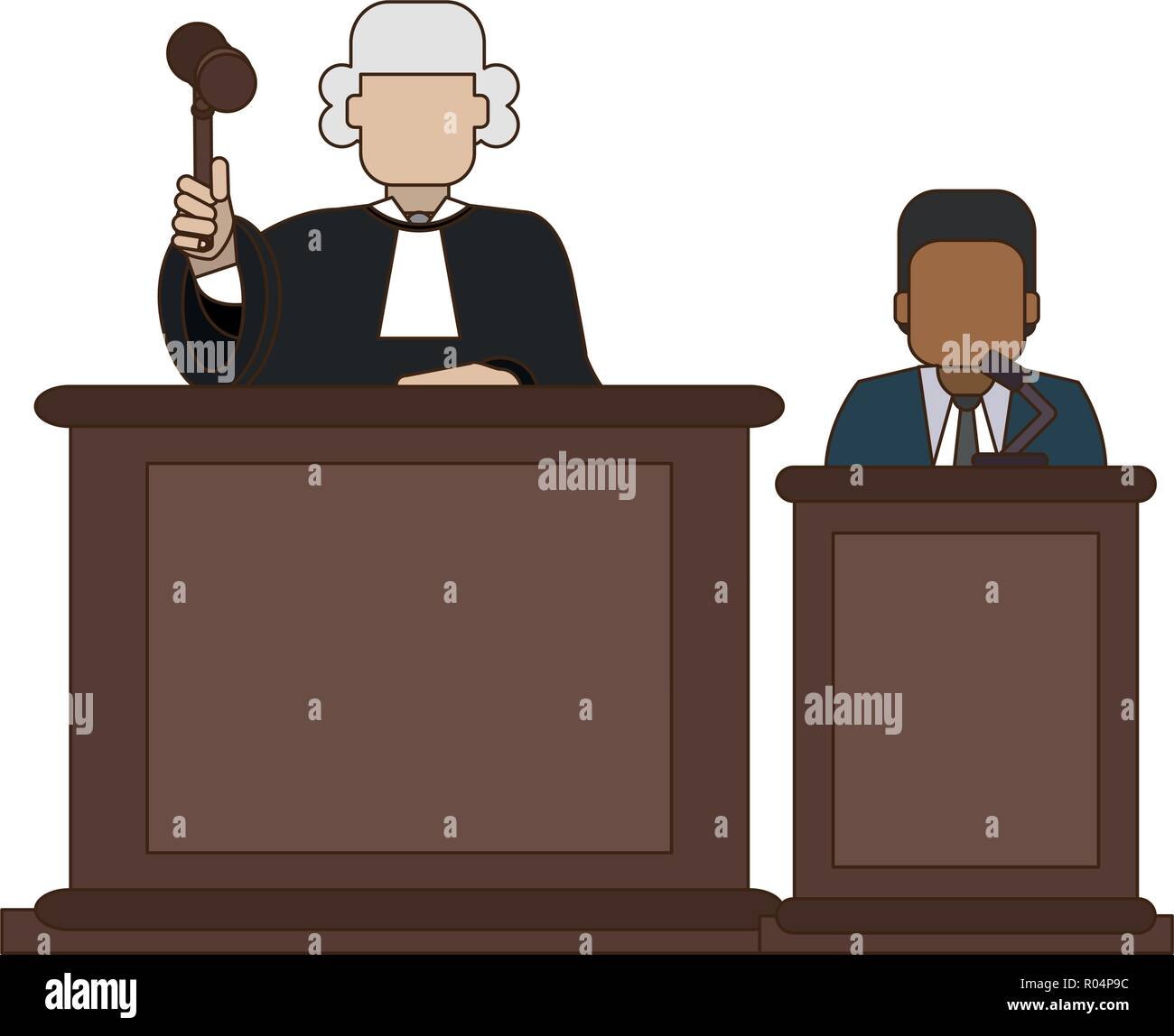 Judge podium hi-res stock photography and images - Alamy