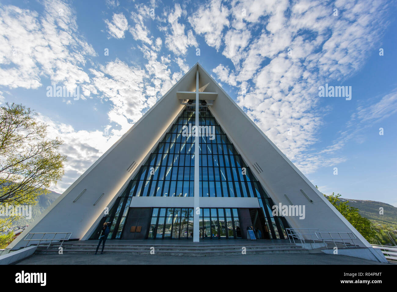 Exterior view of the Ice Cathedral in Tromso, Norway, Scandinavia ...