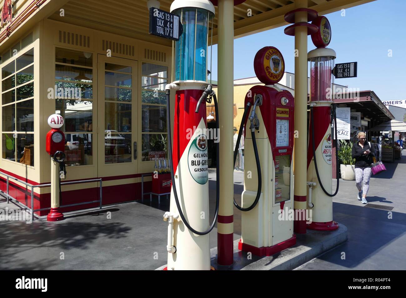 reconstruction of Gilmore gas station Stock Photo - Alamy