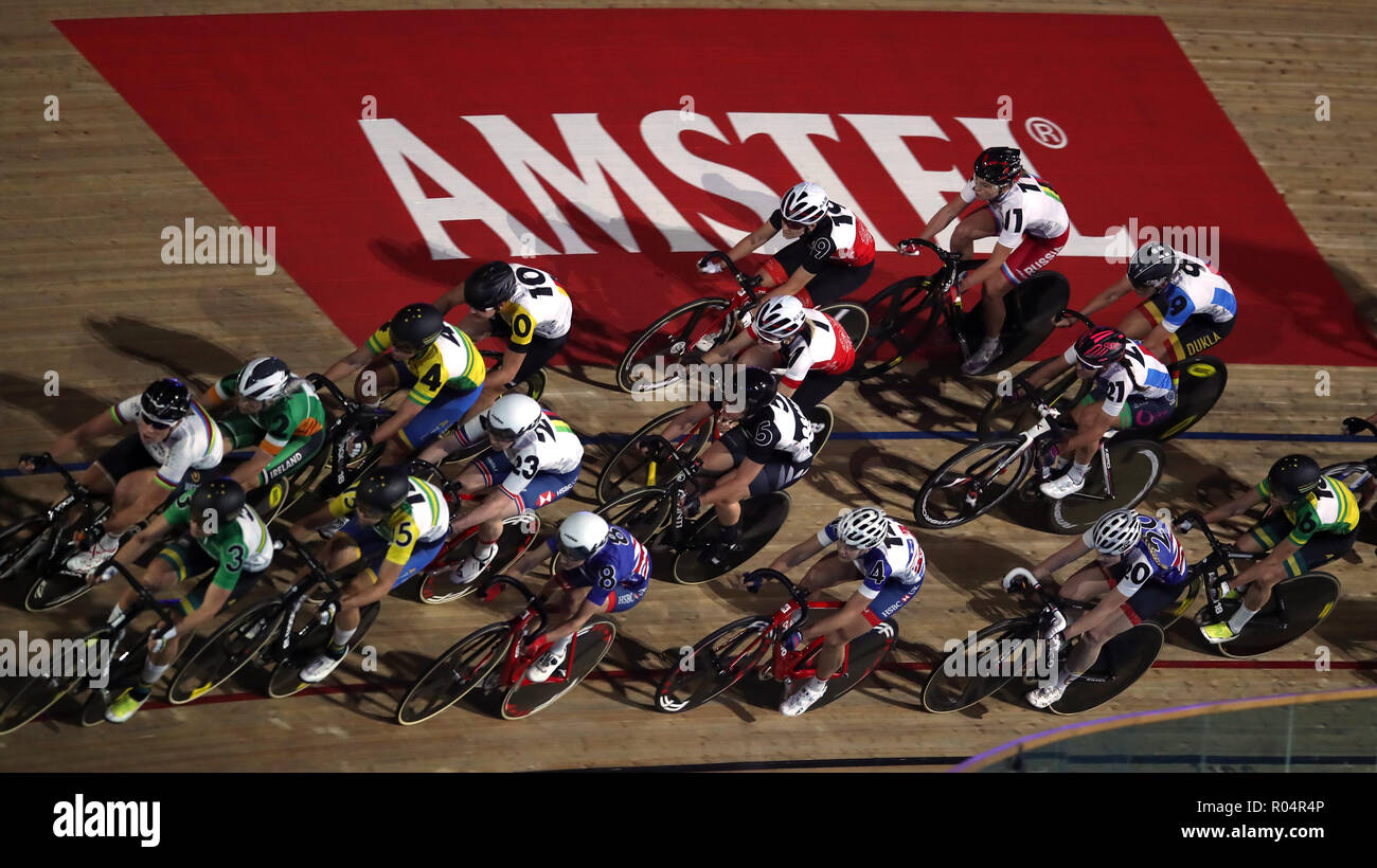 General view of riders during day four of the Six Day Series at Lee ...