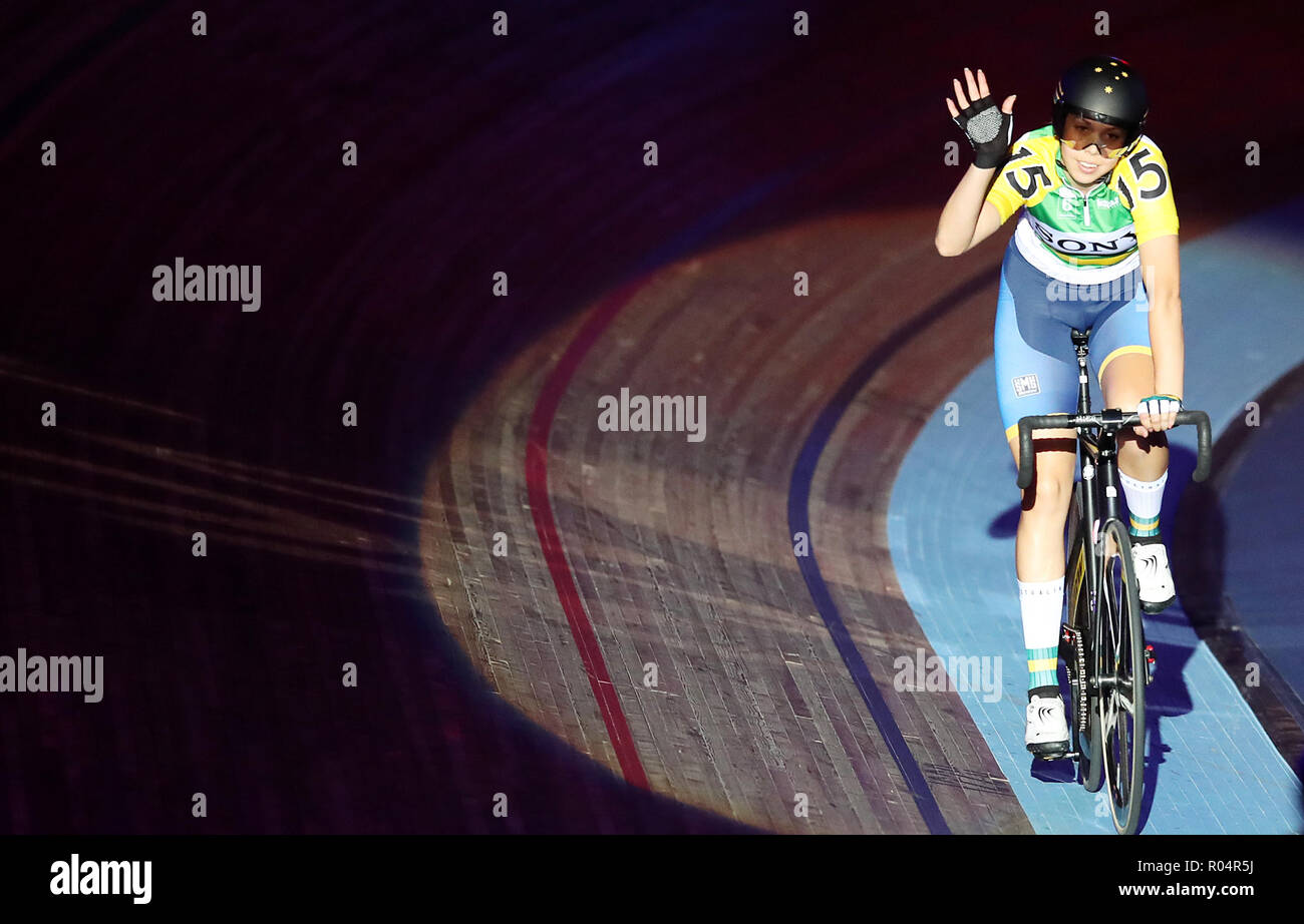 Georgia Baker during day four of the Six Day Series at Lee Valley ...
