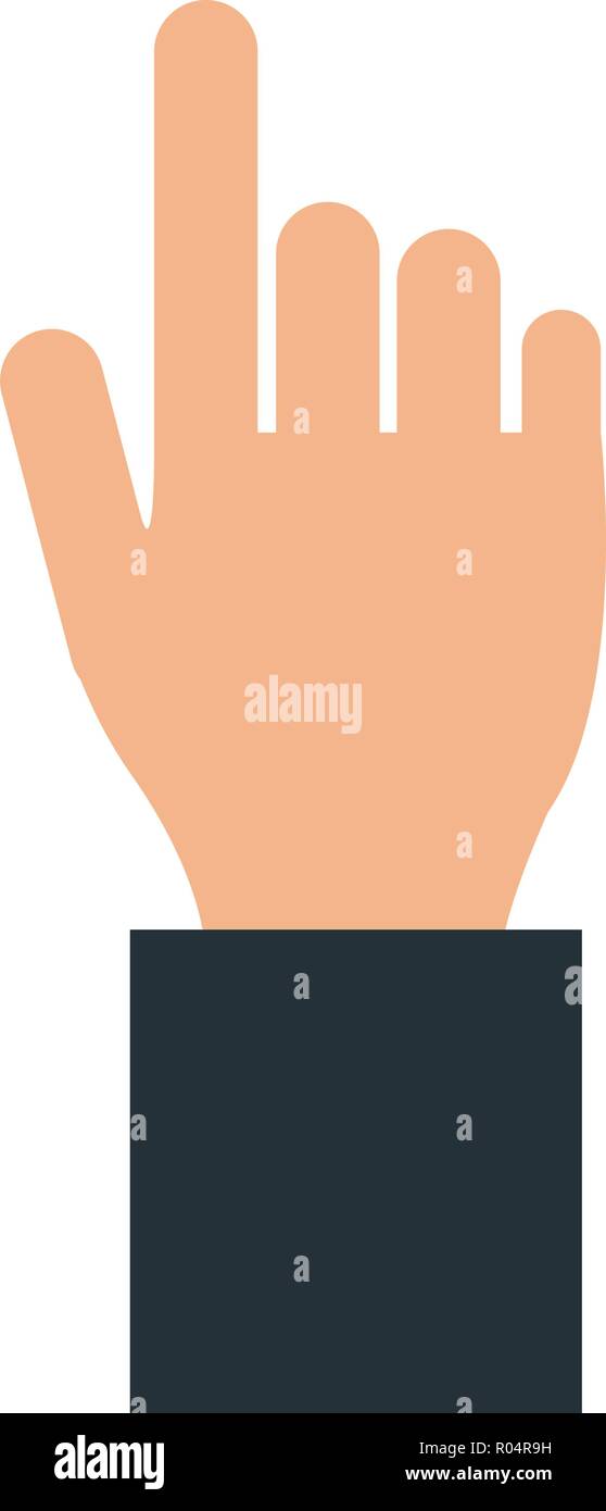 Hand pointing symbol isolated vector illustration graphic design Stock ...