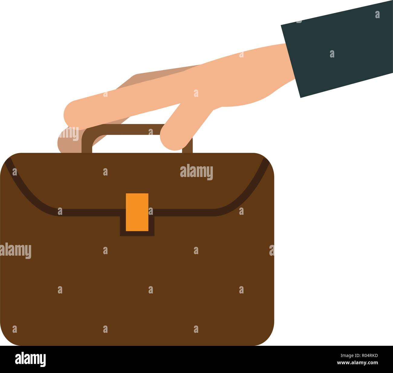Businessman hand holding briefcase vector illustration graphic design ...