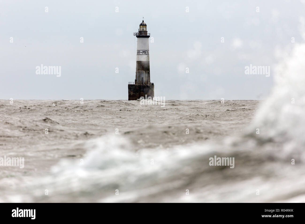 The famous Armen lighthouse, classified as " The hell of hells", 16 ...
