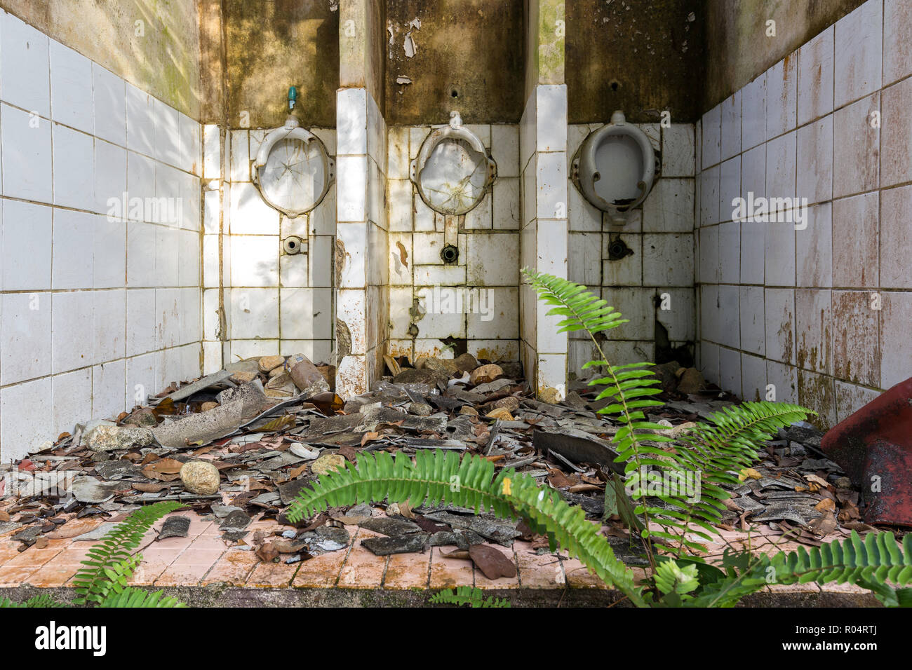 Old abandoned public restroom hi-res stock photography and images - Alamy