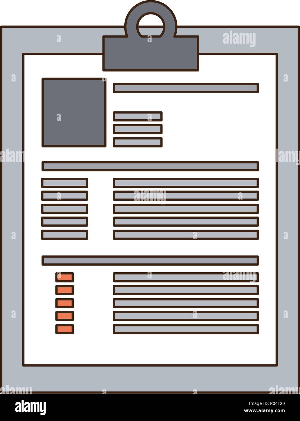 Clipboard document symbol isolated vector illustration graphic design ...