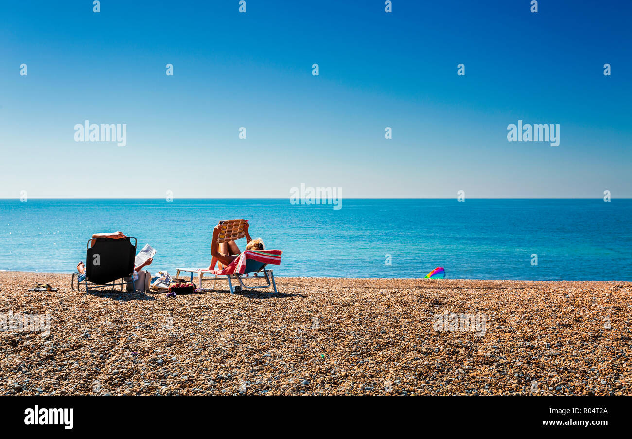 Beach scene from brighton beach hi-res stock photography and images - Alamy
