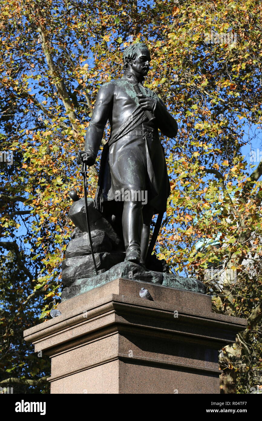Sir James Outram statue, Whitehall Gardens, Victoria Embankment ...