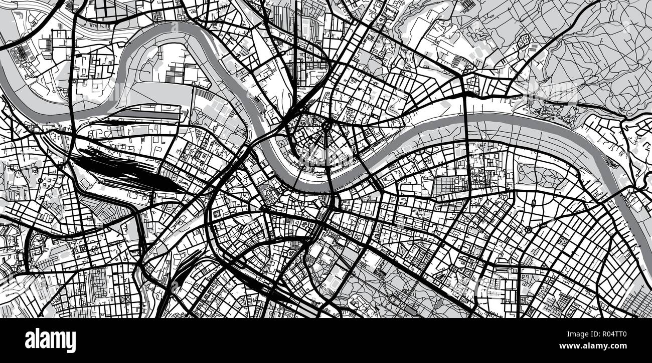 Urban vector city map of Dresden, Germany Stock Vector Image & Art - Alamy