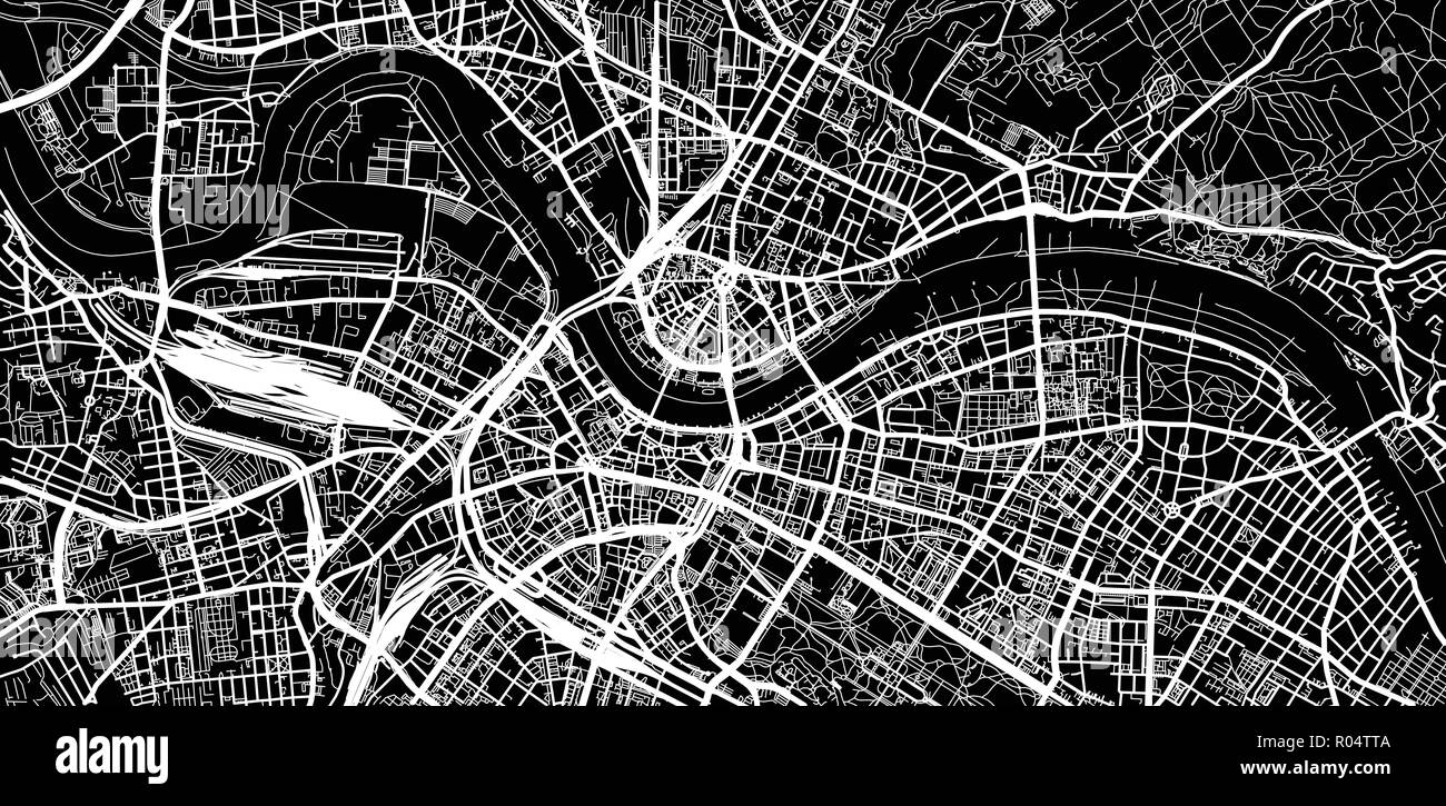 Urban vector city map of Dresden, Germany Stock Vector Image & Art - Alamy