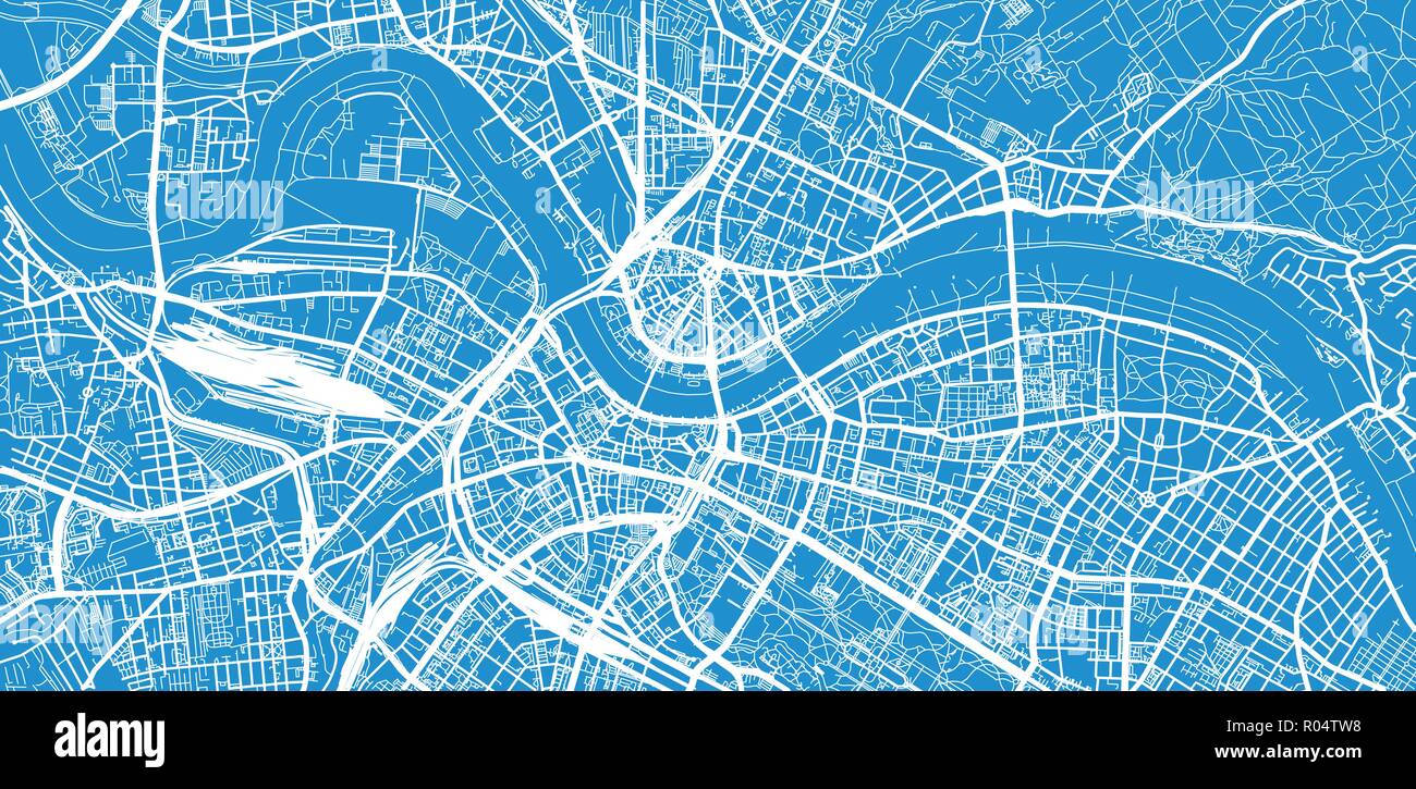 Urban vector city map of Dresden, Germany Stock Vector Image & Art - Alamy