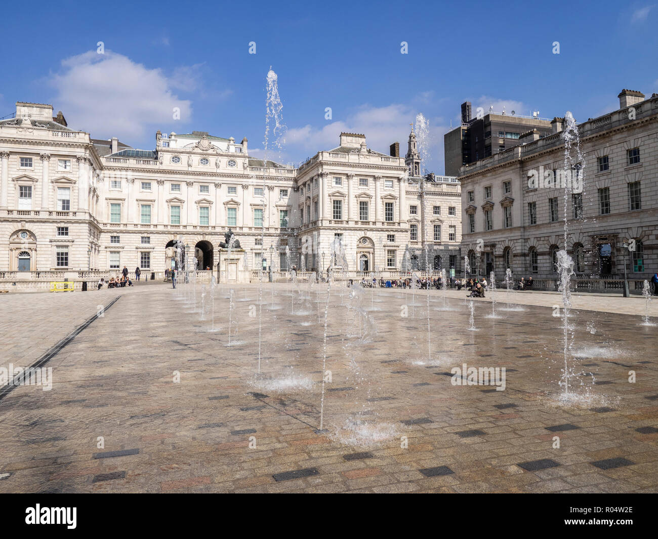 Fountain Court, Somerset House, London, England, United Kingdom, Europe ...