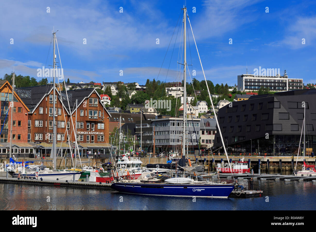 Port, Tromso City, Tromsoya Island, Troms County, Norway, Scandinavia ...