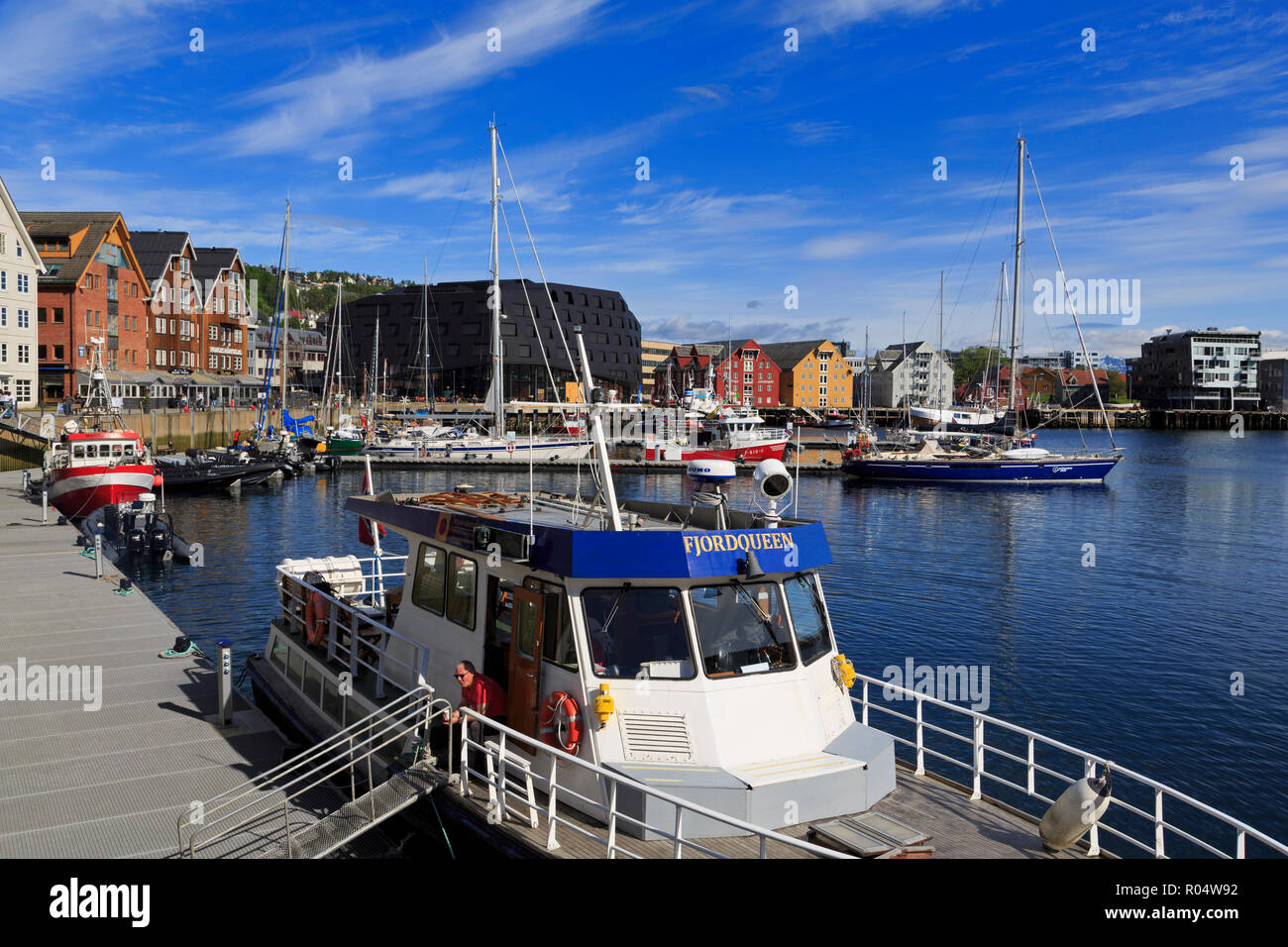 Port, Tromso City, Tromsoya Island, Troms County, Norway, Scandinavia ...