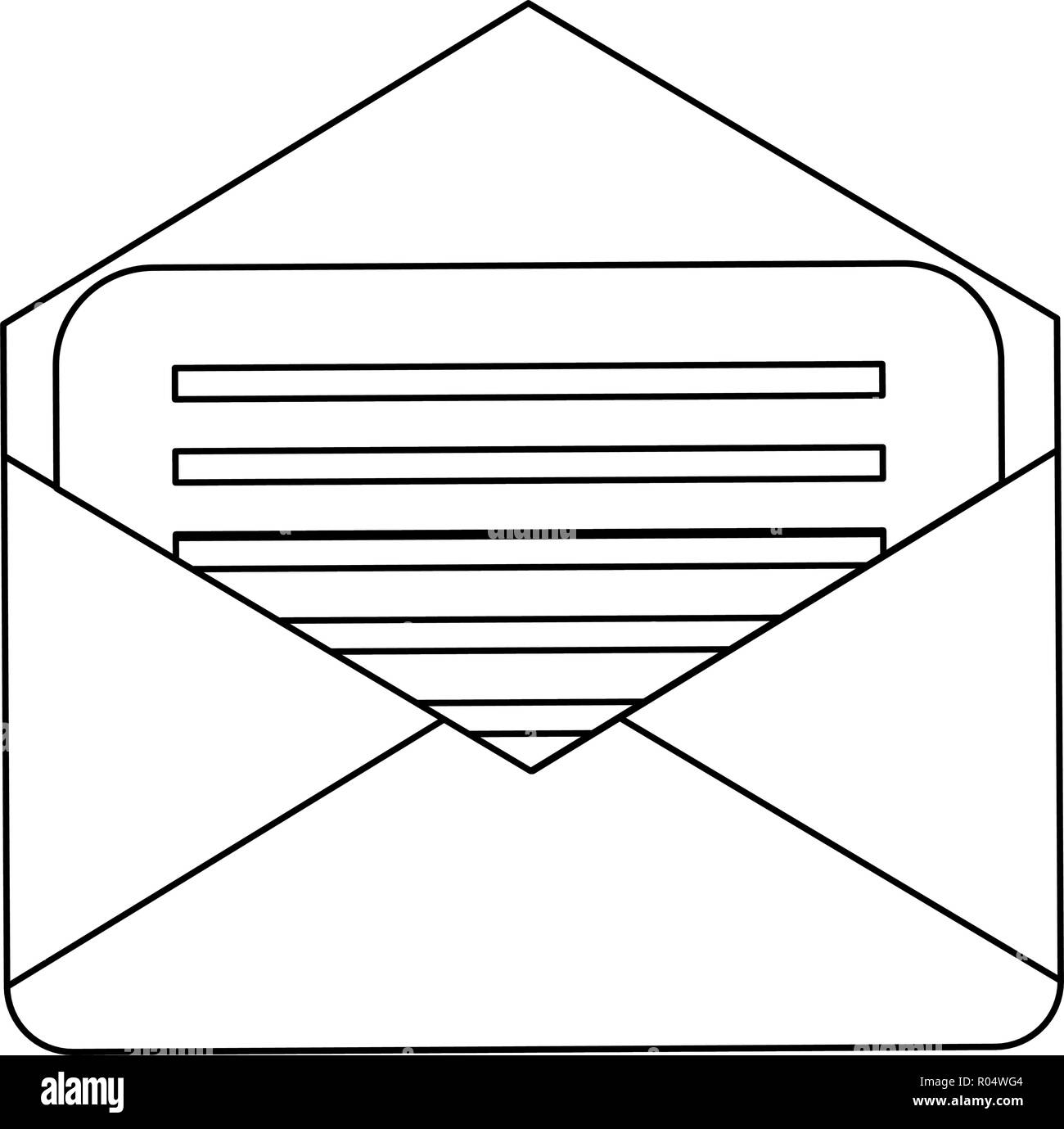 Envelope mail symbol isolated vector illustration graphic design Stock ...