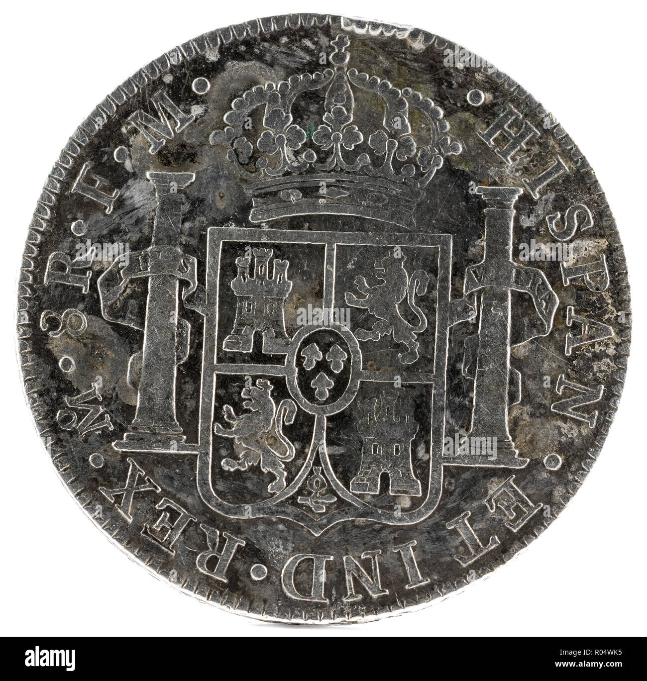 Spanish 8 reales coin hi-res stock photography and images - Alamy