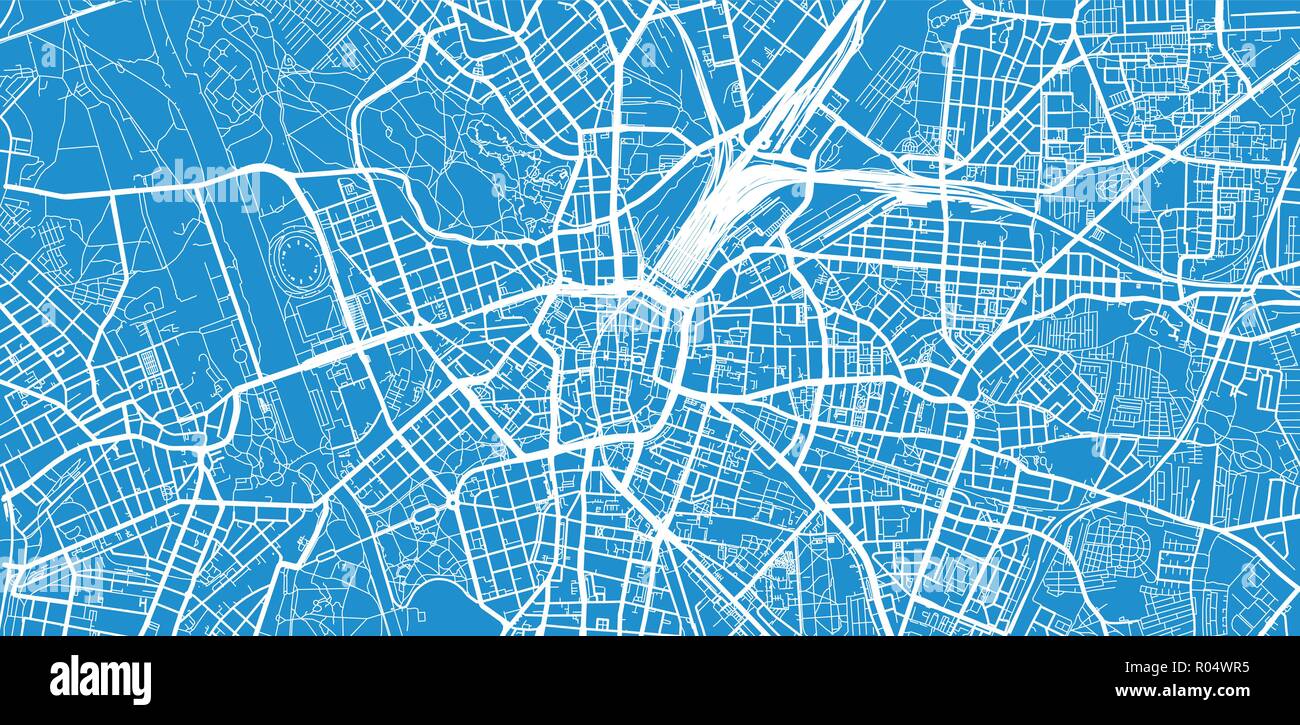Leipzig street map Stock Vector Images - Alamy