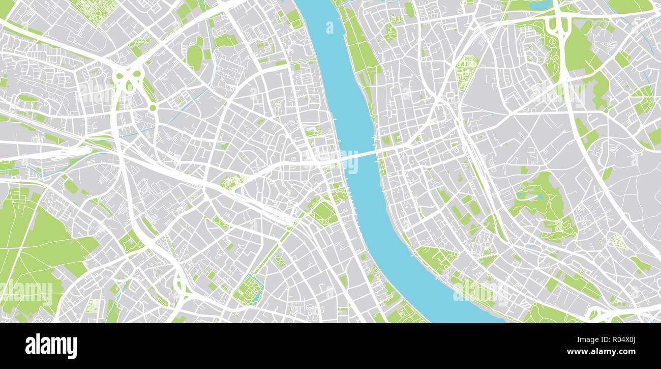 Urban vector city map of Bonn, Germany Stock Vector Image & Art - Alamy