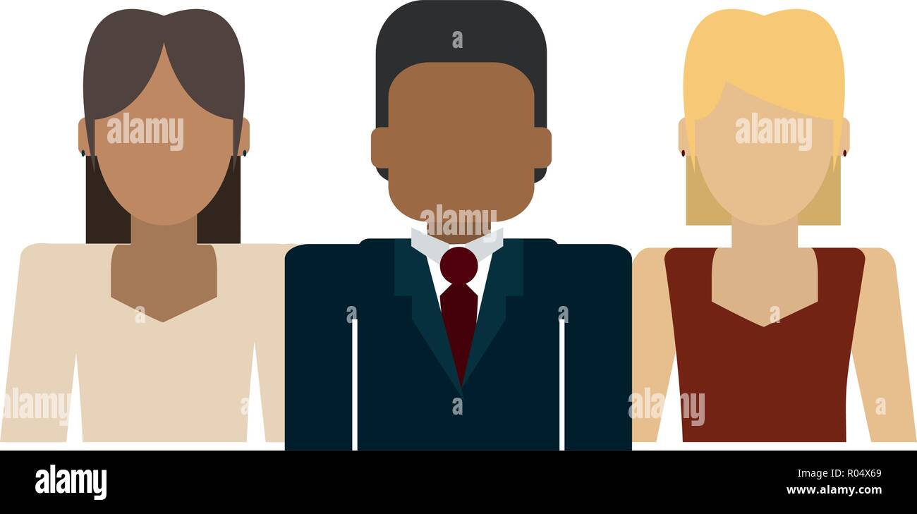Business teamwork avatar profile isolated vector illustration graphic ...