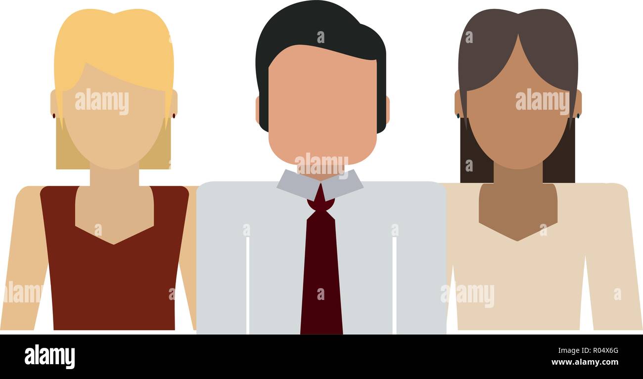 Business teamwork avatar profile isolated vector illustration graphic ...