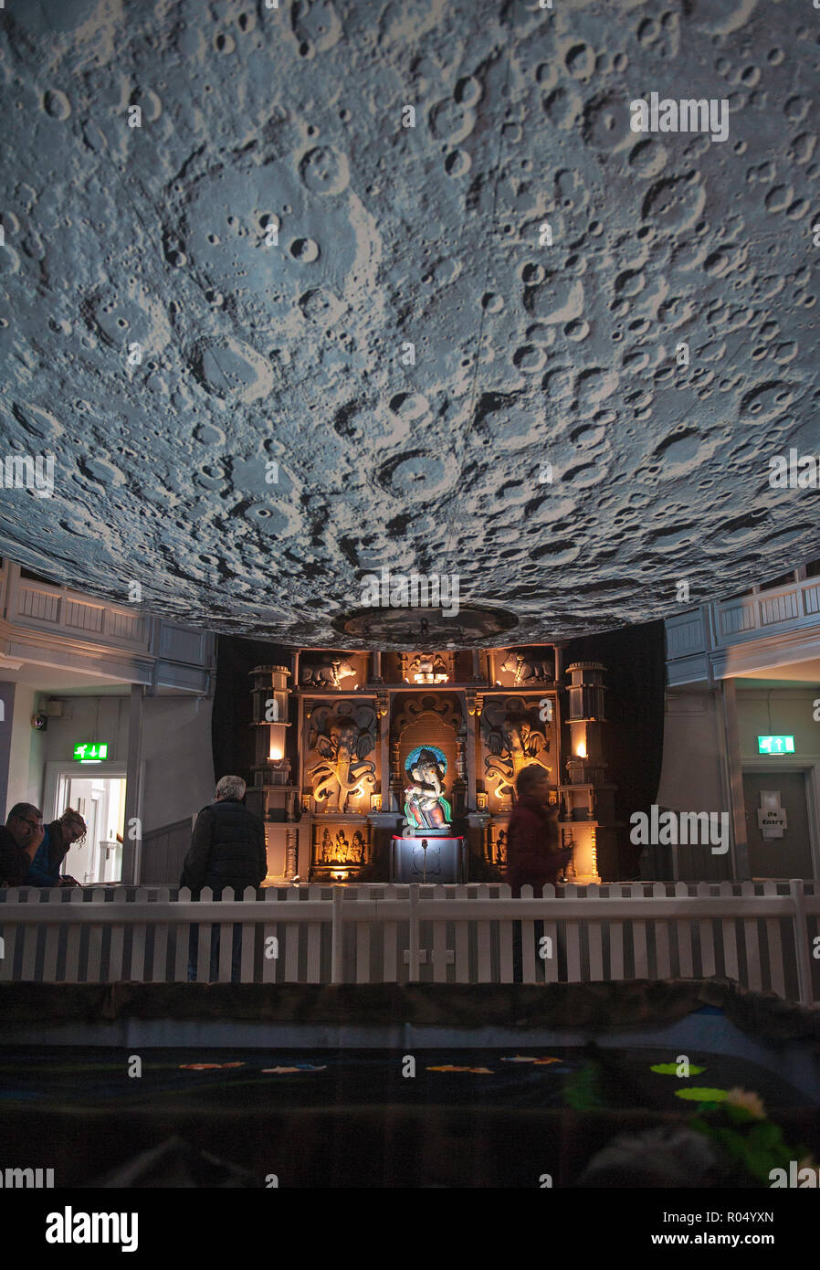 Leicester, UK. 1 November 2018. Museum of the Moon Rangoli Diwali ...