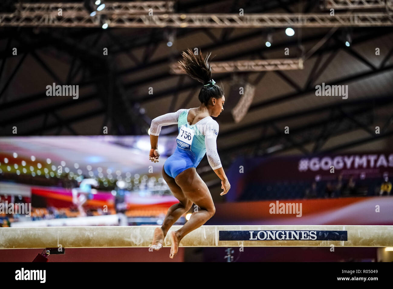 Doha, Qatar. November 1, 2018: Simone Biles of United States during ...