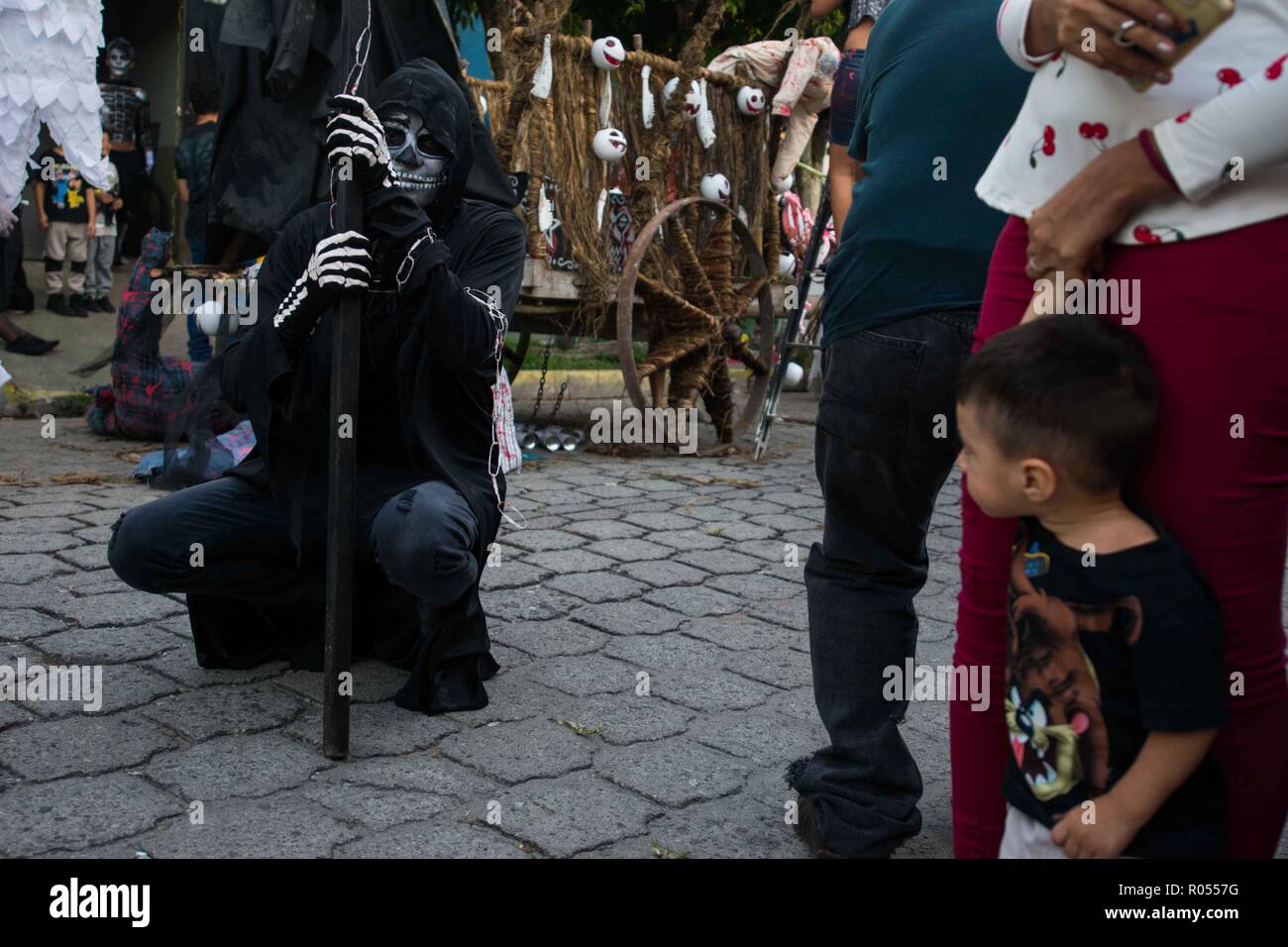 Tonacatepeque, El Salvador, November 1st, 2018, Salvadorians celebrate ...