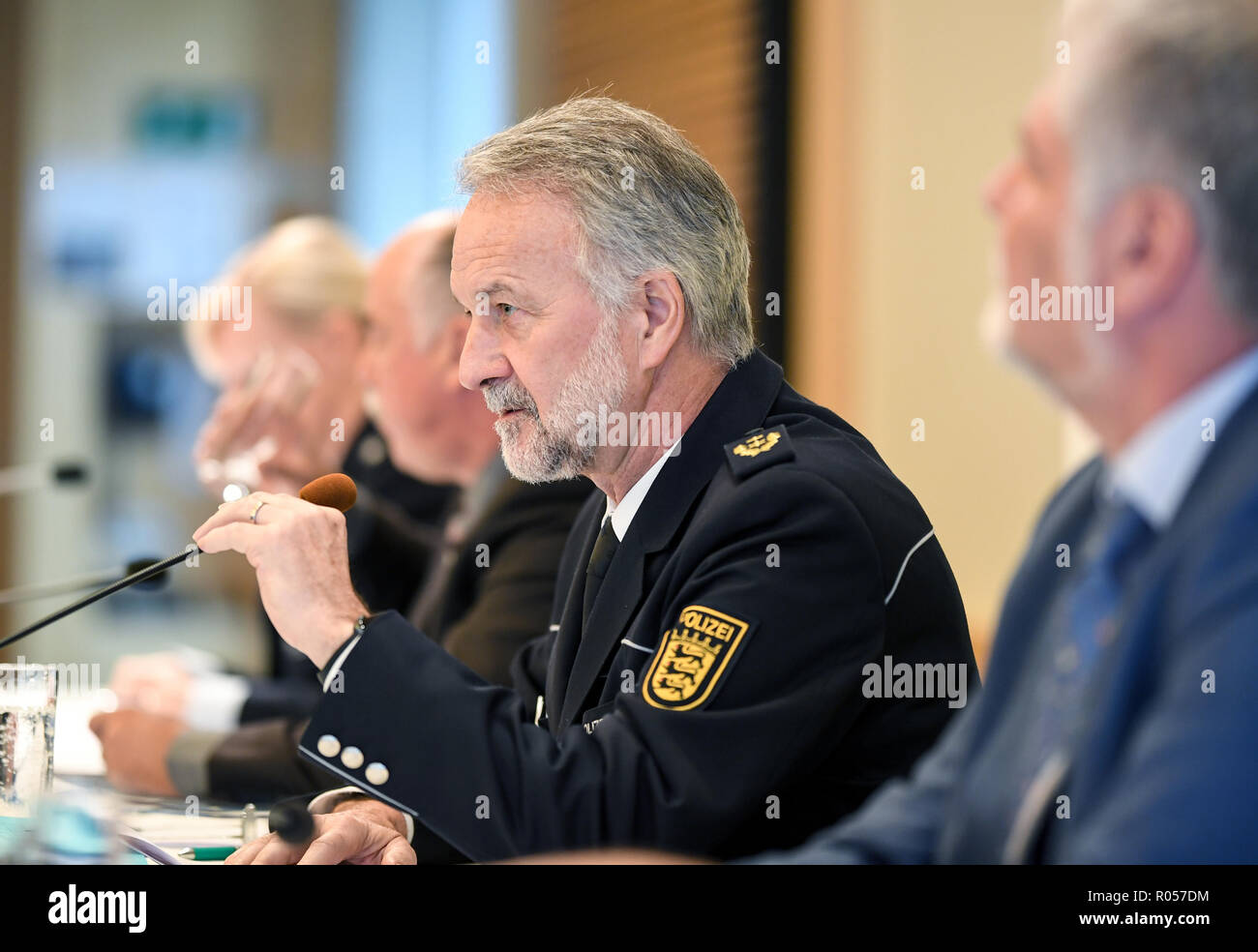 Freiburg, Germany. 02nd Nov, 2018. Police Commissioner Bernhard ...