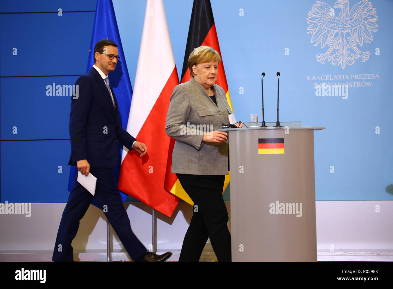 Warsaw, Poland, 2nd November 2018: Prime Minister Mateusz Morawiecki ...