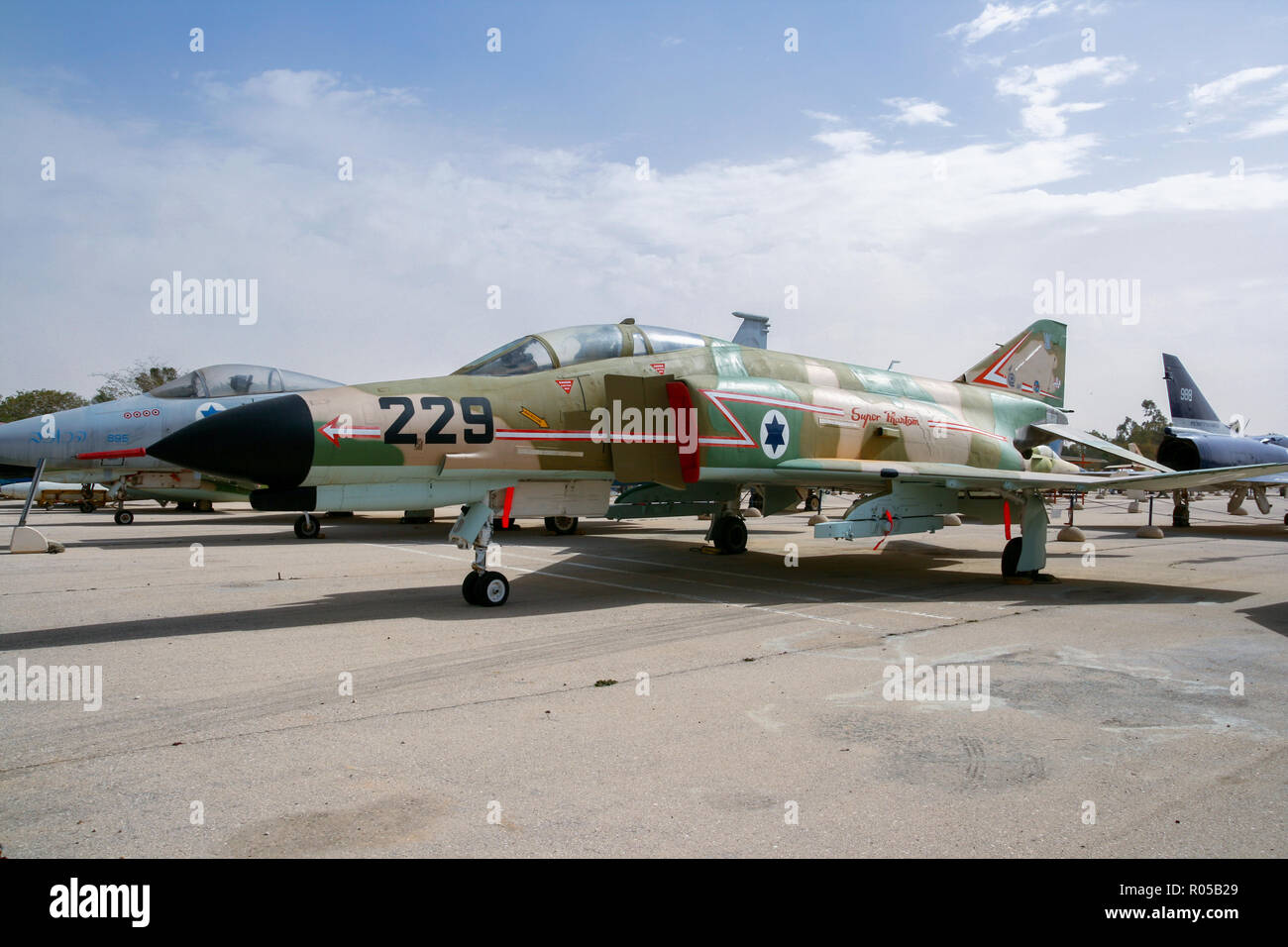 HATZERIM, ISRAEL - JANUARY 27, 2011: Israeli Air Force F-4 Phantom ...