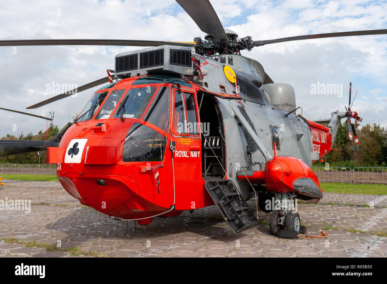LEEUWARDEN, NETHERLANDS - SEP 17, 2011: British Royal Navy Sea King ...