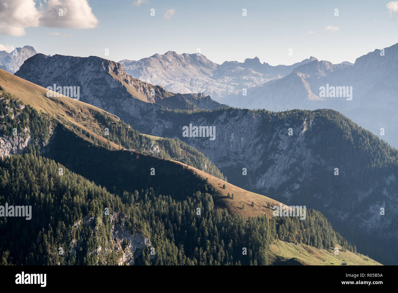 view from Jenner mountain, National park Berchtesgaden, Germany, Europe ...